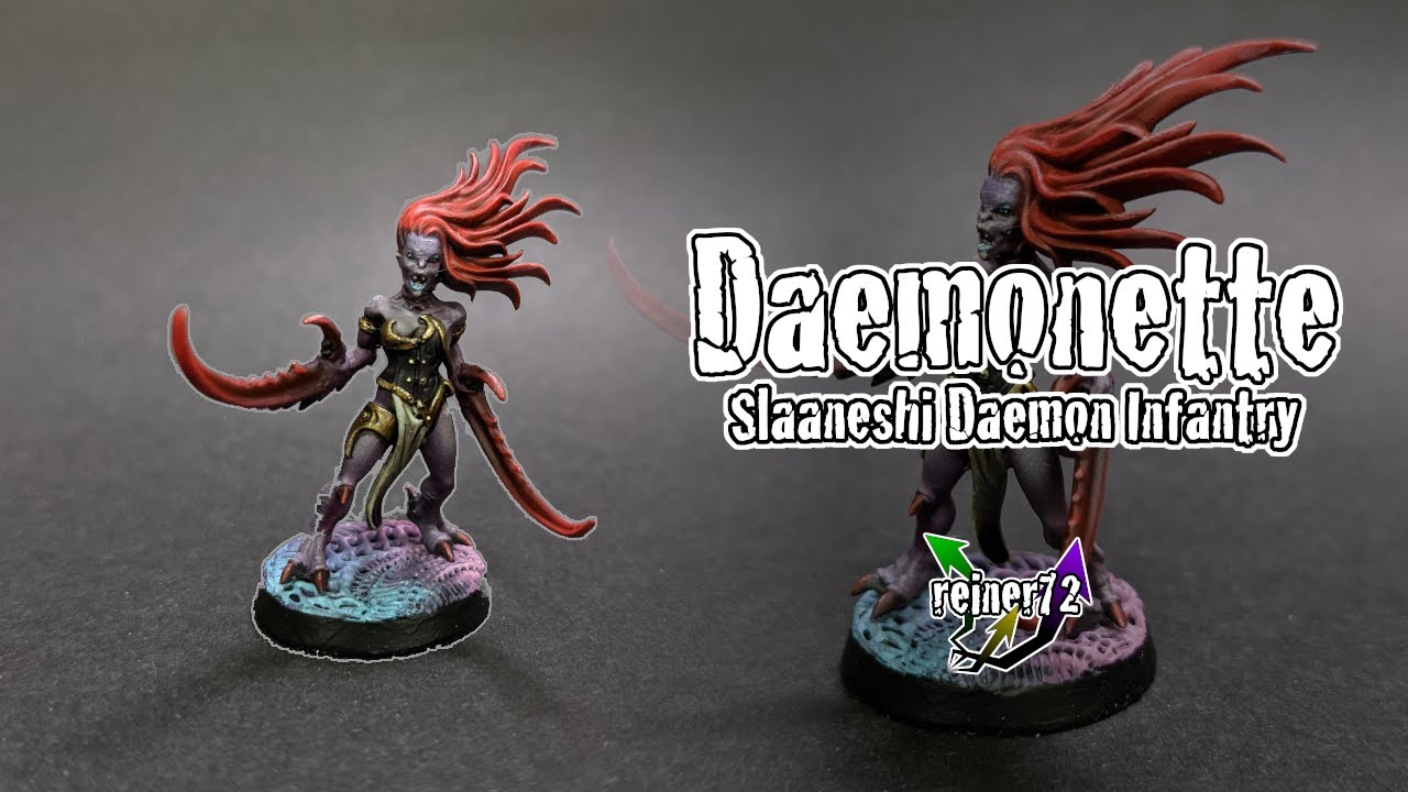Painting Daemonettes Is Blissful Agony - YouTube