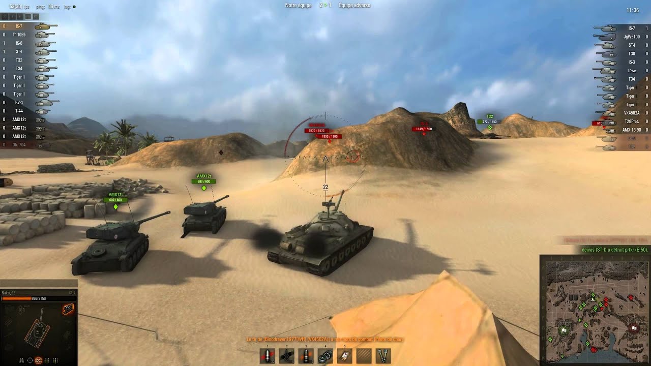 World of Tanks - IS-7 - Airfield - YouTube