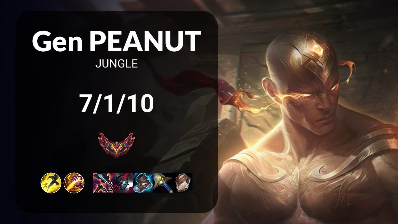 Gen Peanut Lee Sin vs Graves JUNGLE - KR GRANDMASTER Patch 13.20 - YouTube