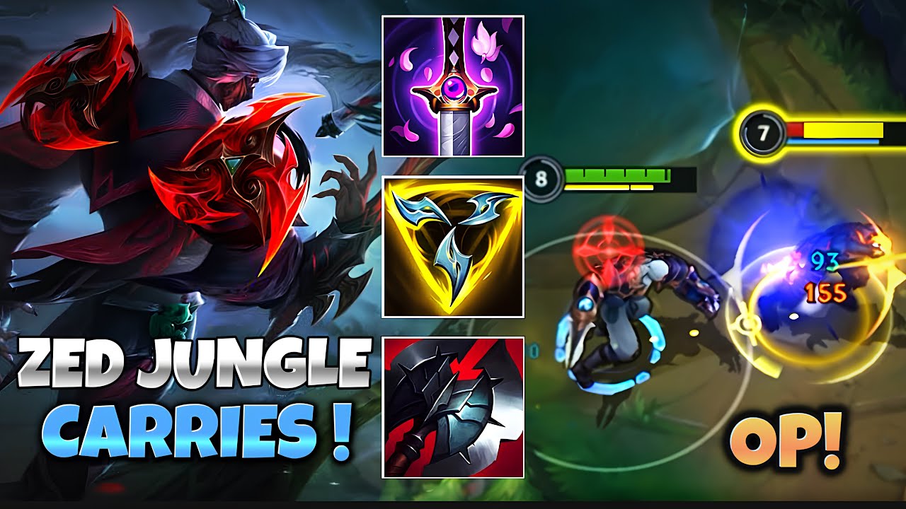 I PICKED ZED TO JUNGLE AND DESTROYED THE GAME! WILD RIFT (RUNES & BUILD ...