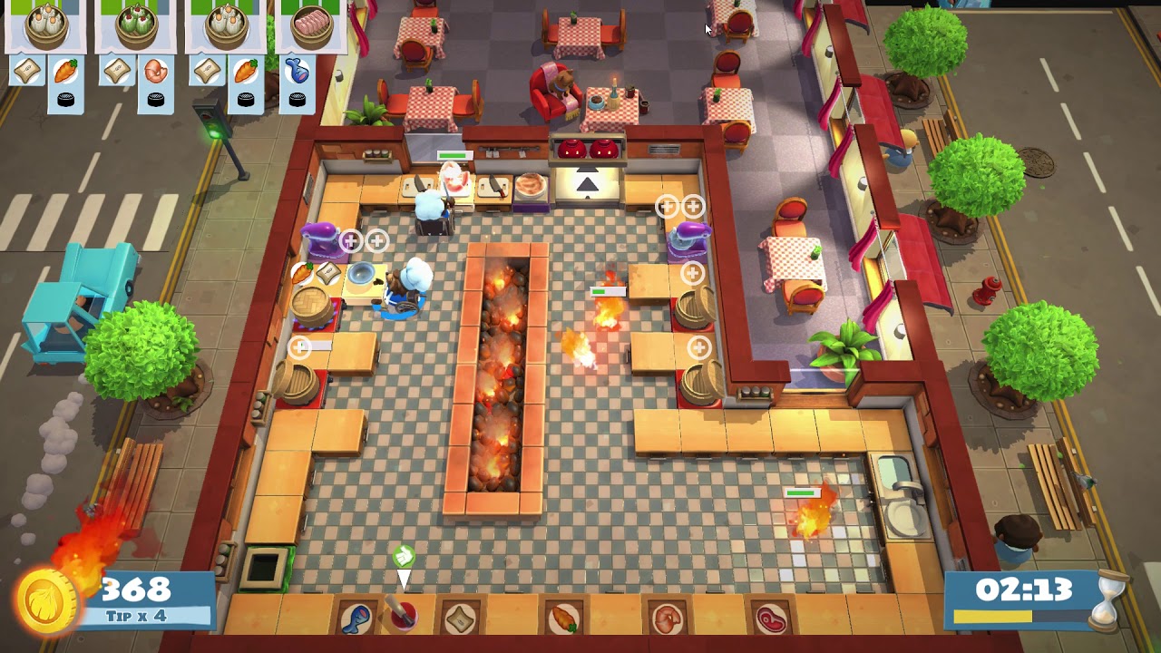Overcooked 2 : Single Player 4 Star - Level Kevin-4 (Raccoon Chef ...