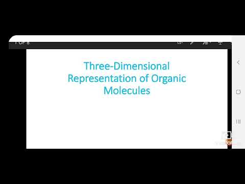 3D representation of organic compounds - YouTube