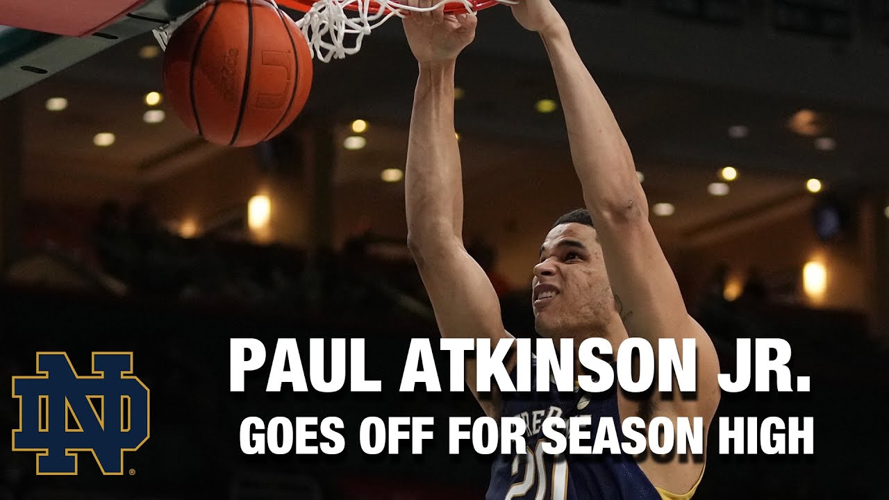 Notre Dame's Paul Atkinson Jr. Goes Off For Season High Against Miami ...