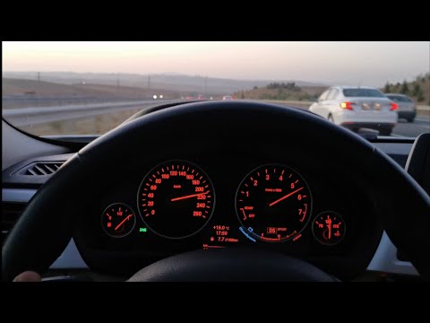 BMW F30 316i 0 - 210 Hızlanma Acceleration / 136hp / Kar Lastiği + Soğuk Asfalt / #BMW #F30