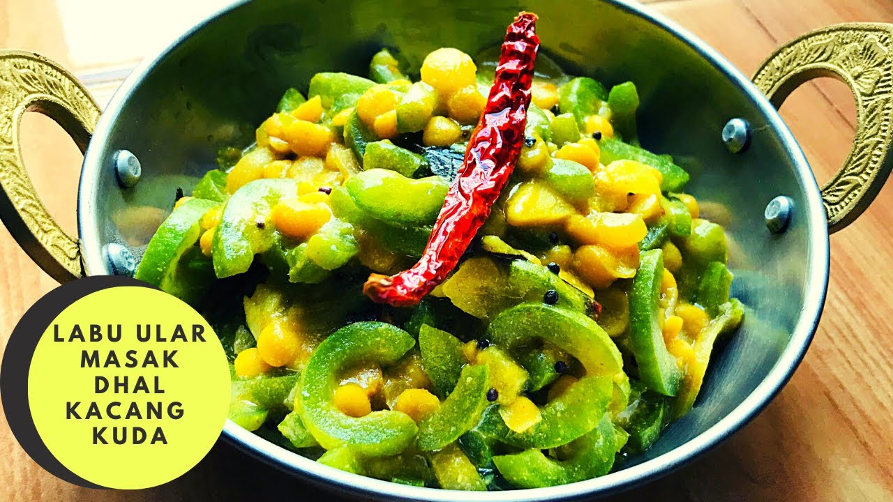 Labu Ular Masak Dhal Kacang Kuda - YouTube