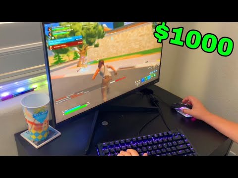 Best $1000 SETUP Playing RANKED! (Fortnite) - YouTube