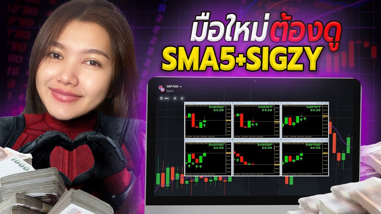 เทรด SMA5 คู่กับ สัญญาณSigzy ฉบับมือใหม่ก็ทำได้ winrate 95% | IQ Option , 8xTrade - YouTube