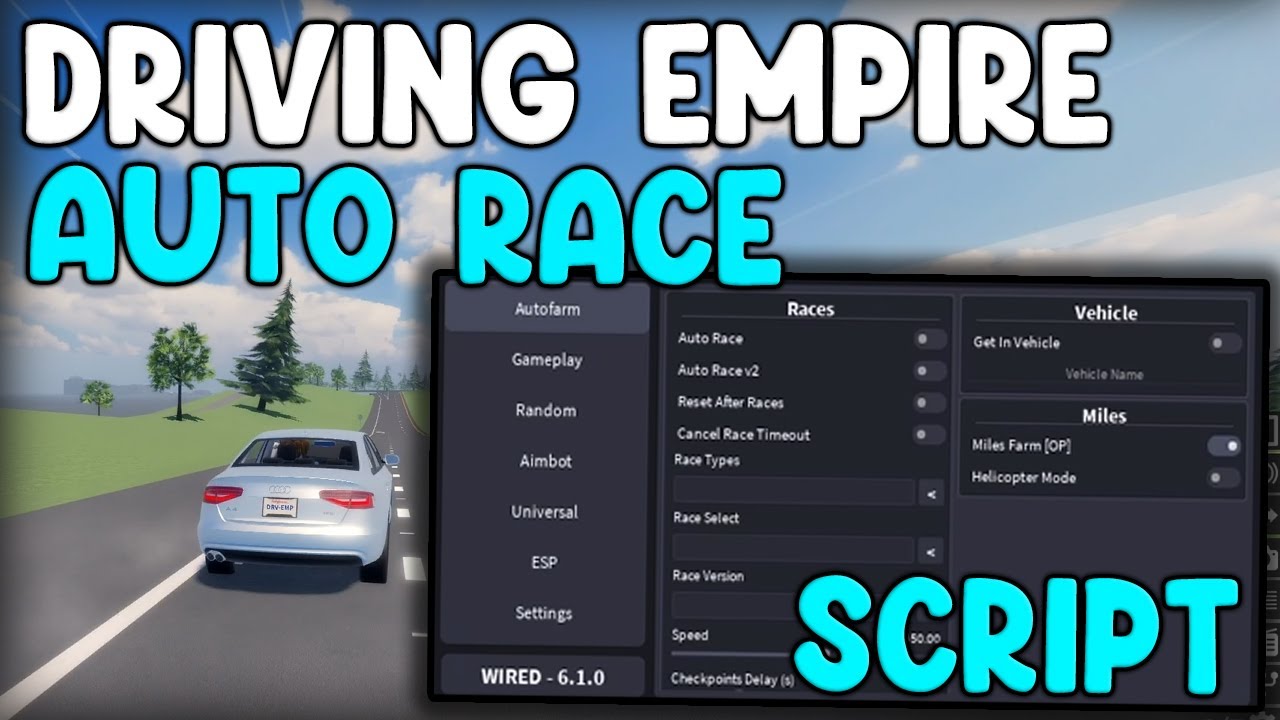 [🔥BEST] Driving Empire OP Script Auto Farm & Auto Race - Roblox 2026 ...