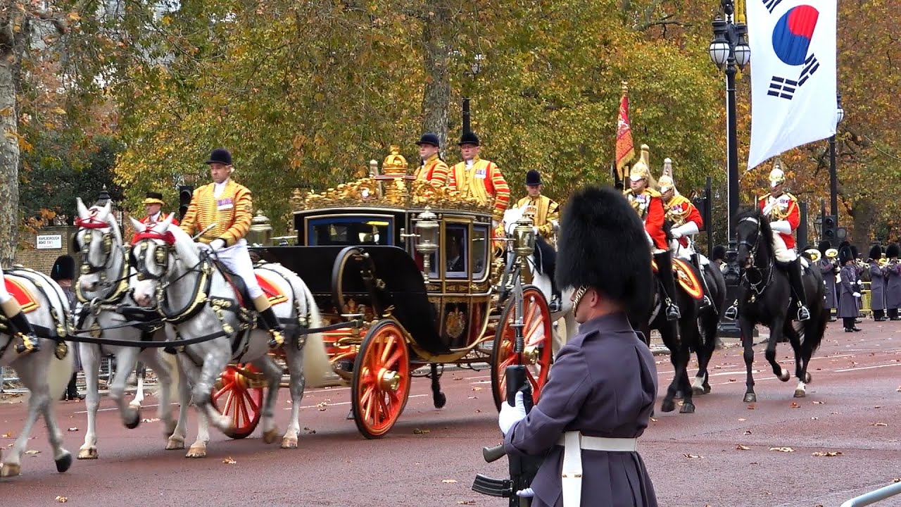 South Korean President State Visit to UK carriage procession to ...