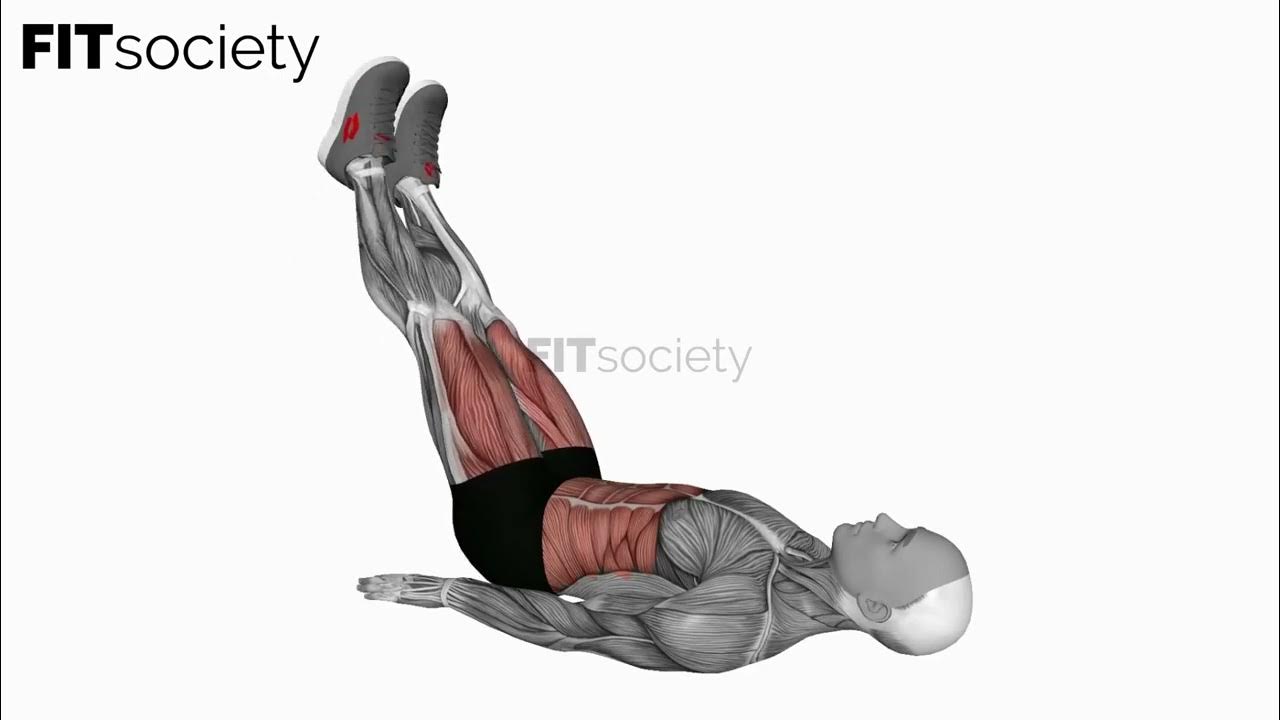 Criss Cross Leg Raises - Exercise - Fitness Oefening - Fitsociety - YouTube