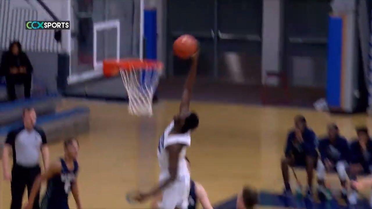 Hopkins Basketball Elvis Nnaji Dunk - Play of the Week - YouTube