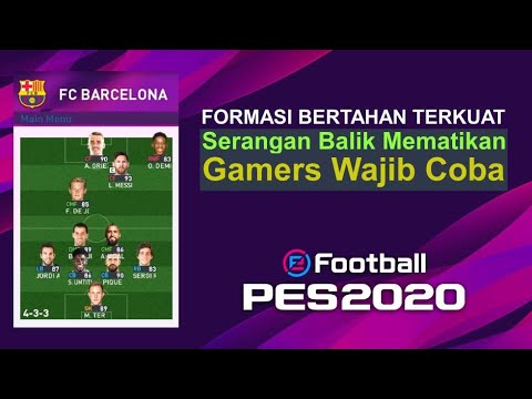BEST FORMATION PES 2020 DEFENSIVE & COUNTER ATTACK - YouTube