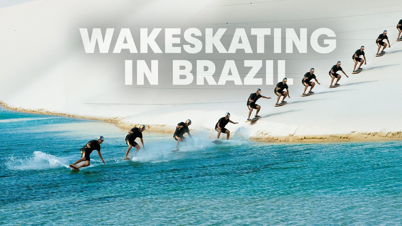 Wakeskating Brazil's Desert Lagoons: Lençóis National Park - YouTube