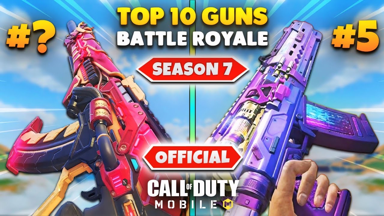 Top 10 BEST Guns In SEASON 7 Battle Royale | Best GUNSMITH LOADOUTS In ...