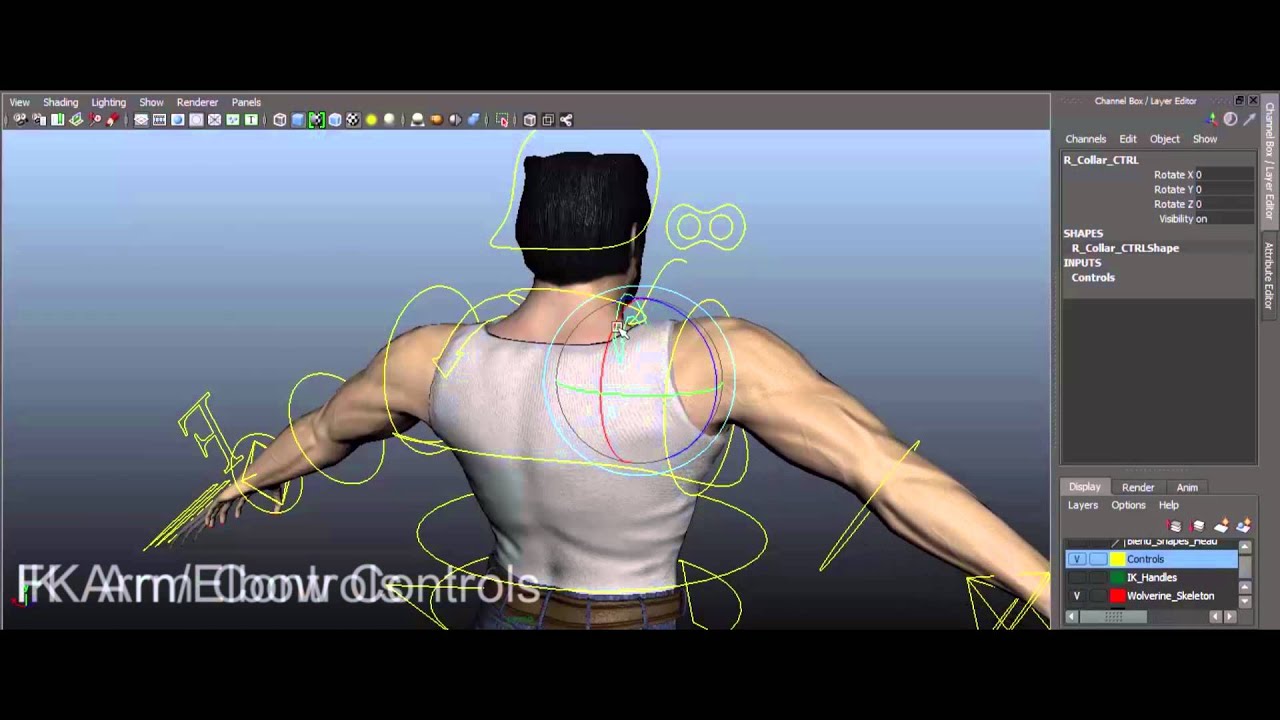 Wolverine Character Rig - YouTube