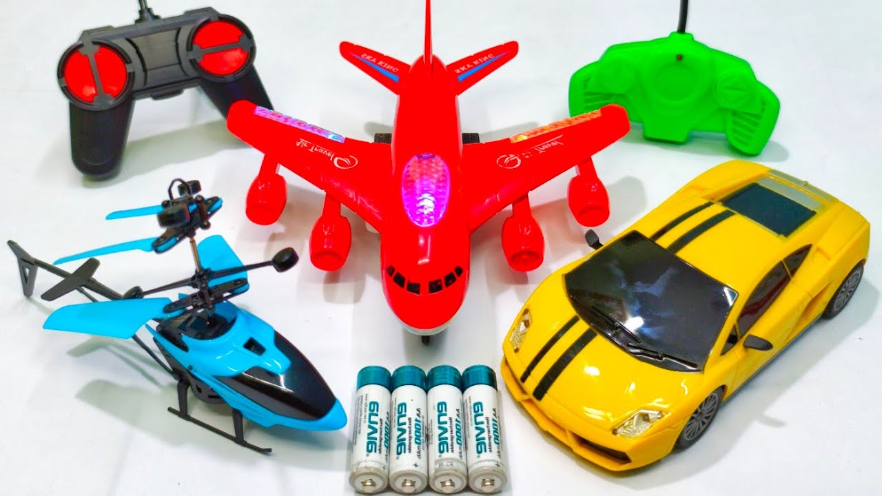 Radio Control Airplane A380 and Remote Control Racing Rc Car Unboxing ...