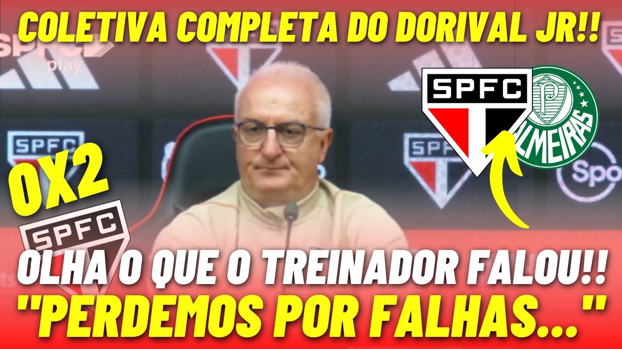 React ao que o DORIVAL JÚNIOR falou após DERROTA no CLÁSSICO! - YouTube