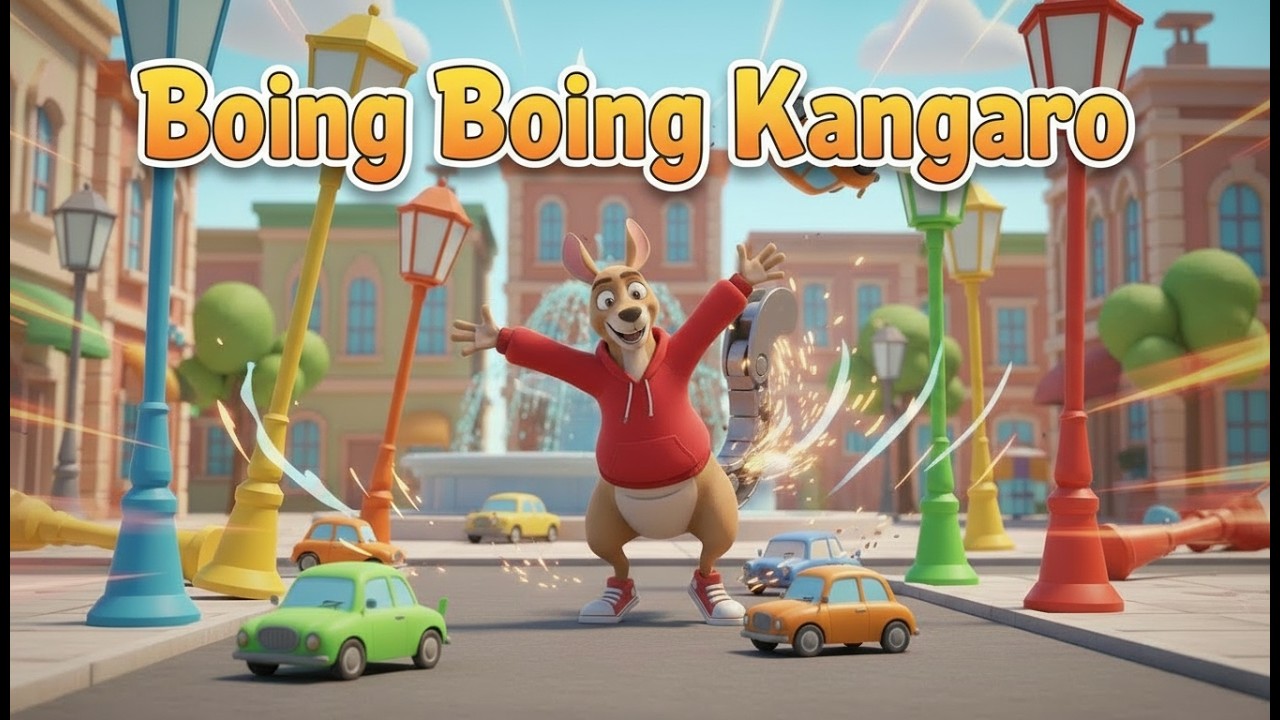 Boing Boing Kangaroo | Goofy Animated Kangaroo Song - YouTube