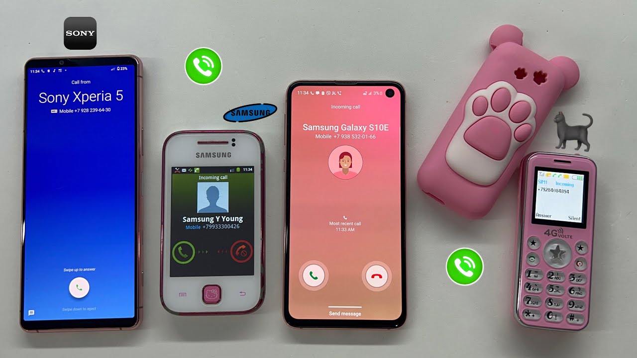 Incoming Calls Samsung Young + Hello Kitty + Sony Xperia 5 + Samsung ...