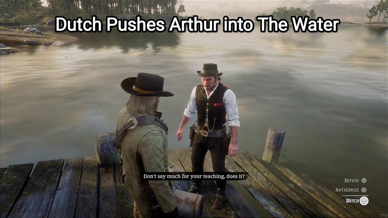 Dutch Pushes Arthur Into The Water for Telling The Truth (Clemens Point ...
