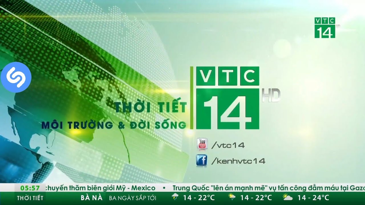 VTC14 - Ident kênh (từ 2018), GTCT trong ngày (5h55, 2/3/2024) - YouTube