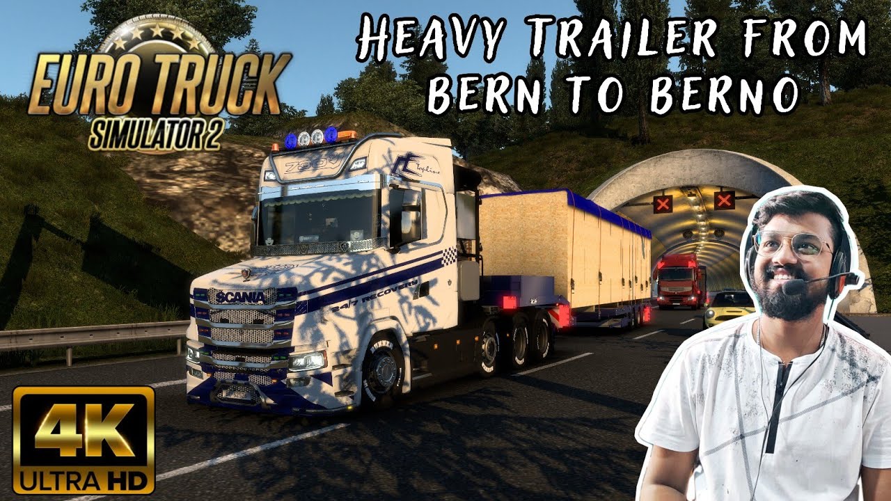 ETS 2 PC Gameplay | ETS 2 Mods | ETS 2 Bern to Berno with Live ...