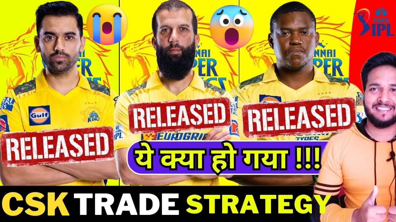 CSK Release Their Big Players For the IPL 2024 Auction | CSK Trade ...