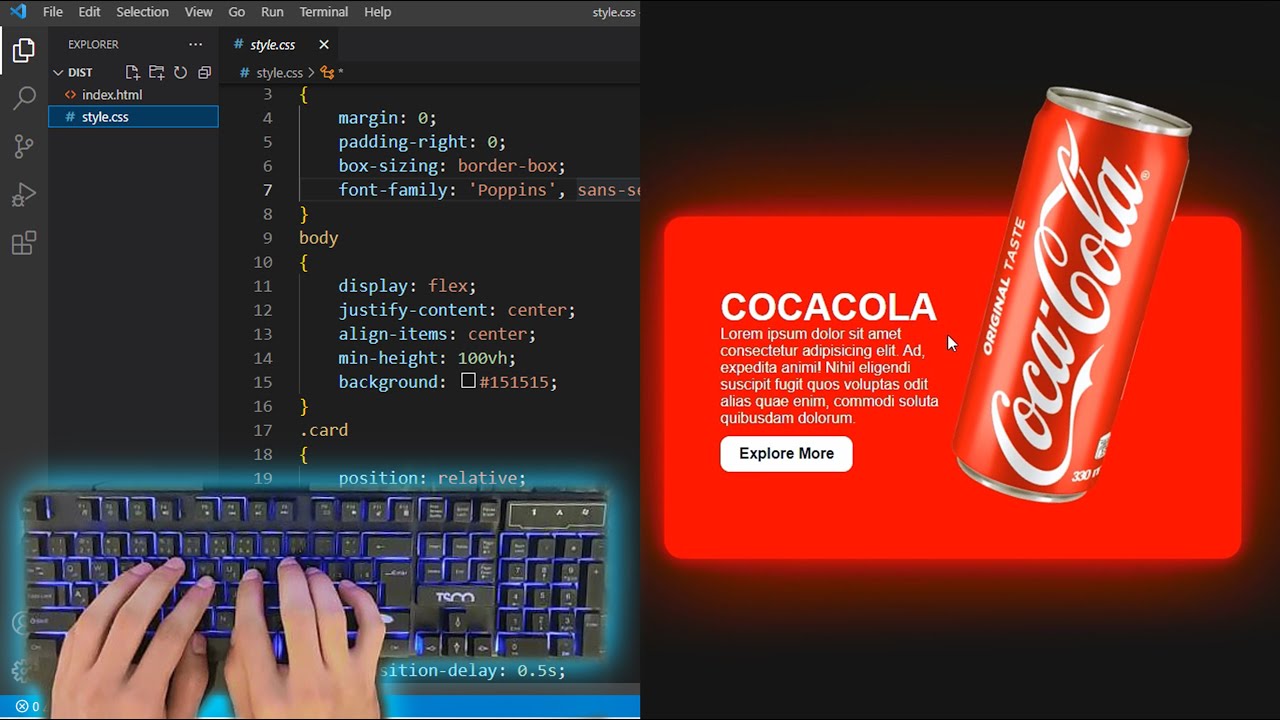 Asmr Programming Product Card Hover Effect Cocacola Card Ui Design