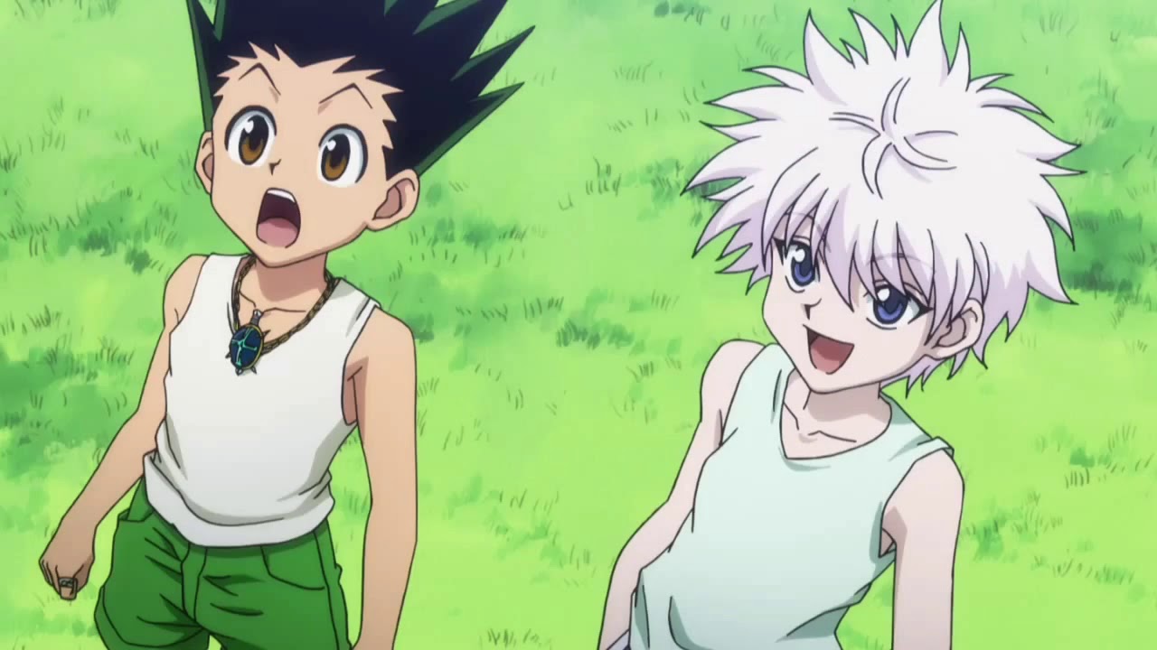 Killua And Gon Jumping Momenthunterxhunter Youtube
