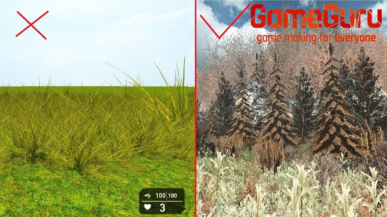 Game Guru Tutorial: How to get custom grass into your Projects! - YouTube