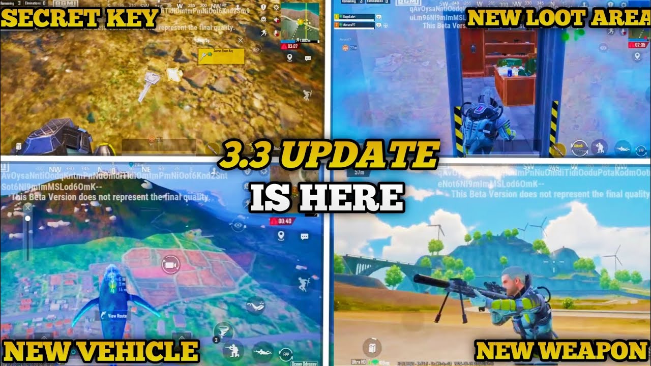 BGMI 3.3 NEW UPDATE IS HERE | BGMI NEW 3.3 UPDATE RELEASE DATE | BGMI 3 ...