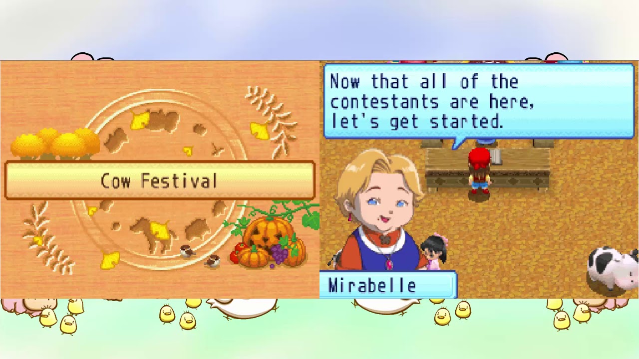 Harvest Moon Sunshine Islands Cow Festival Youtube 5290