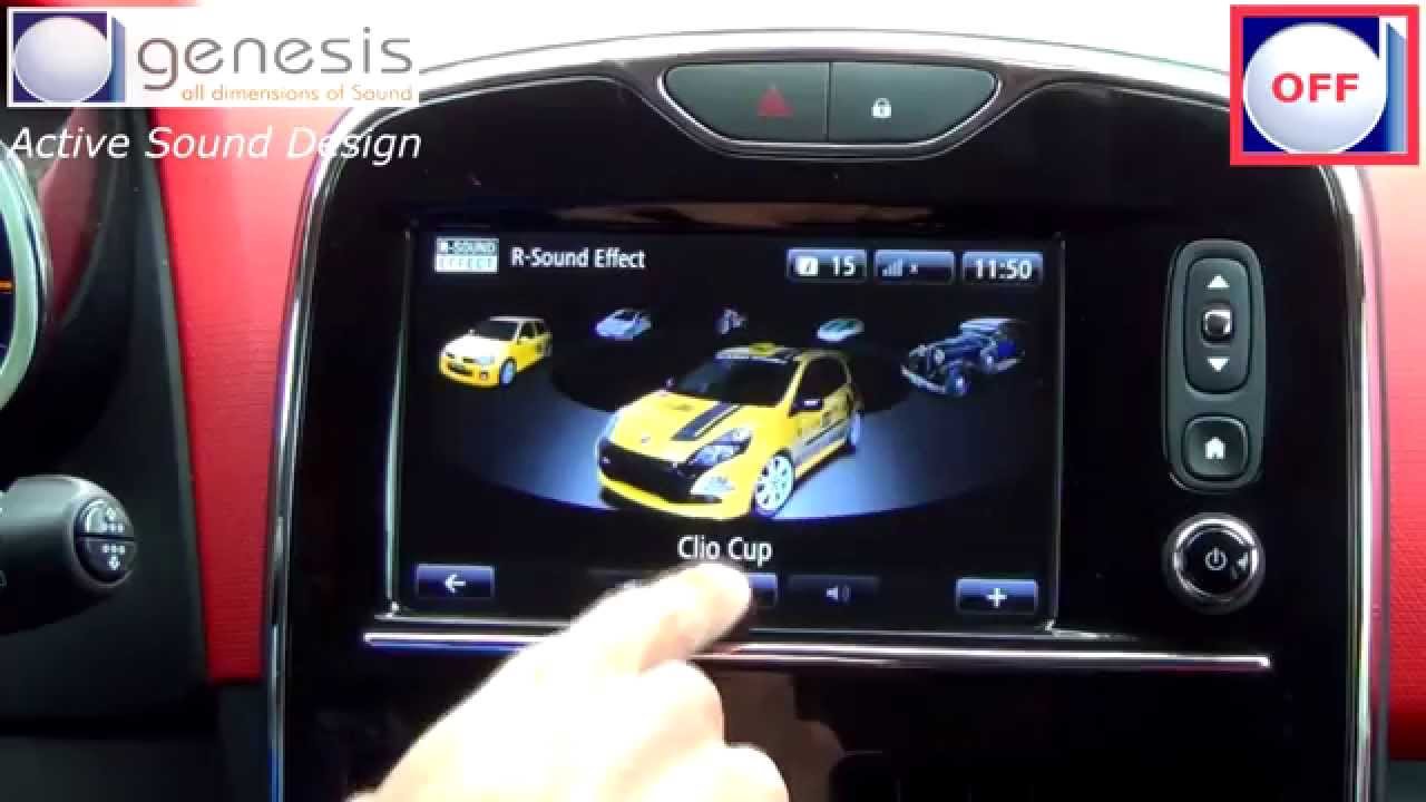Renault CLIO 4 - Active Sound Design by GENESIS and RENAULT - YouTube