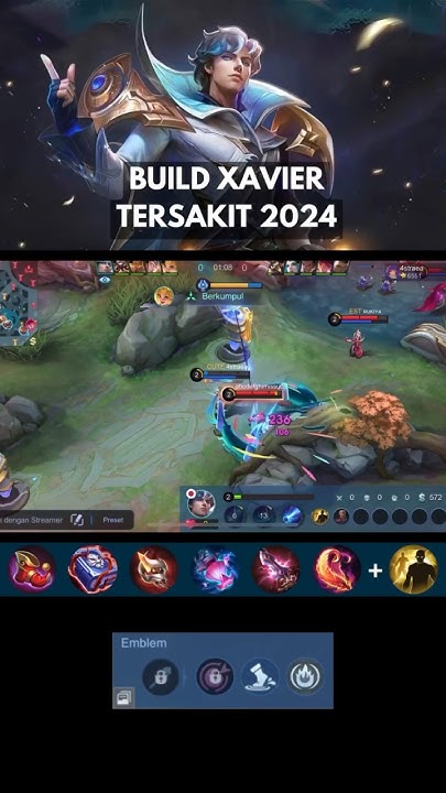 Build Xavier Tersakit 2024 || Build Xavier Paling Sakit 2024 || Tutorial Xavier #xavier #mlbb ...