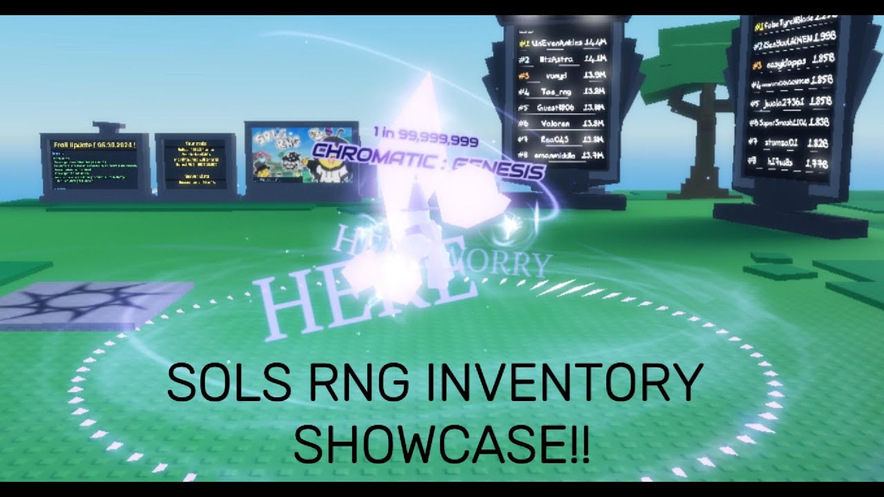 SOLS RNG INVENTORY SHOWCASE!!! | Sol's rng, Roblox - YouTube