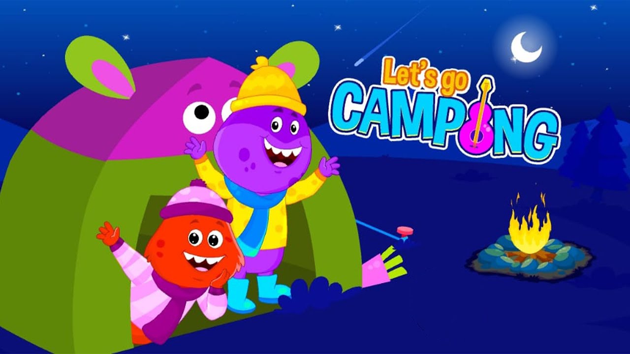 Let's go camping | Chomping Monsters Rhymes & Songs | Mids Kids - YouTube