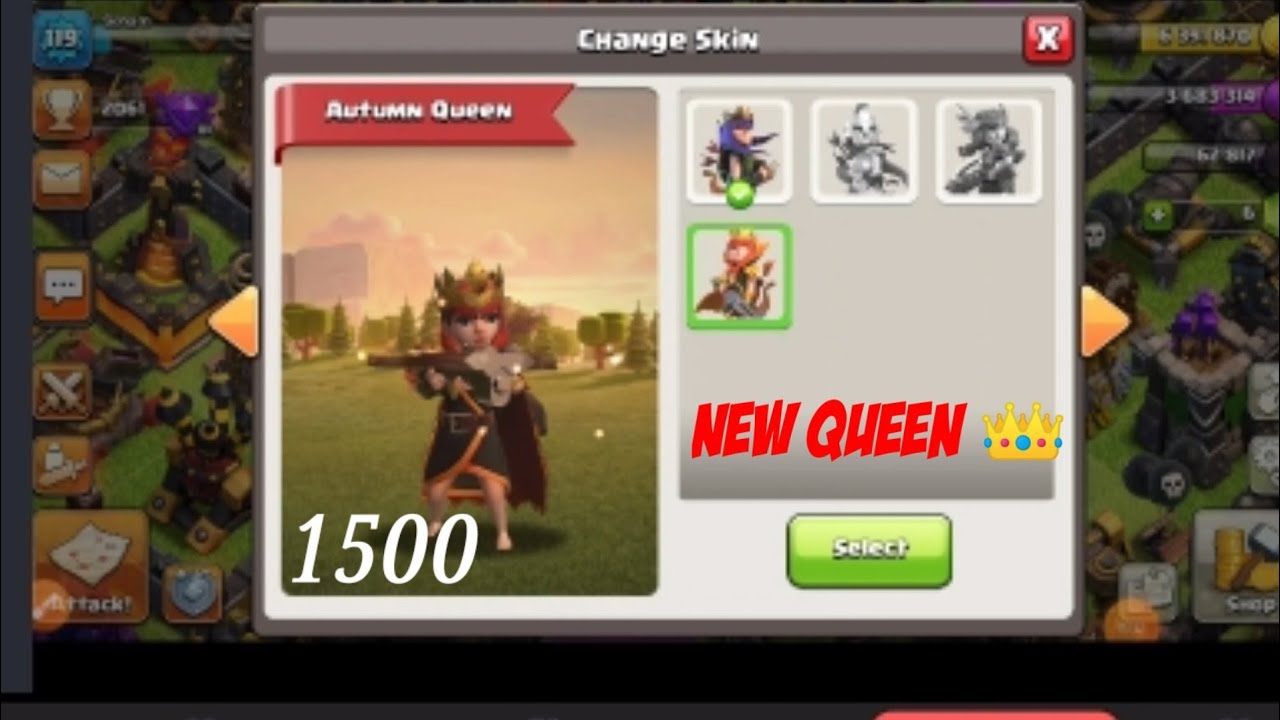 ️Clash Of Clans New Queen Skin coc Queen Skin 😂Both Hard👍 - YouTube