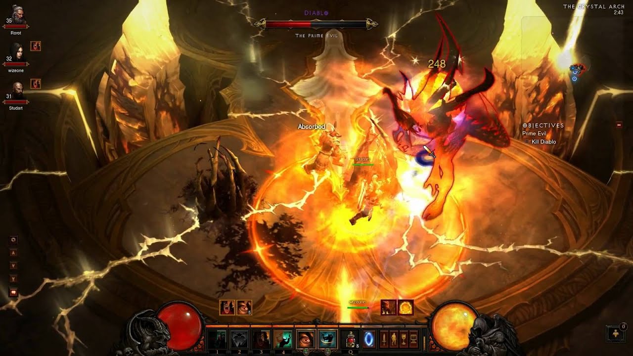 Diablo III - Killer Boss Diablo Normal difficulty. (By.Rorot) - YouTube