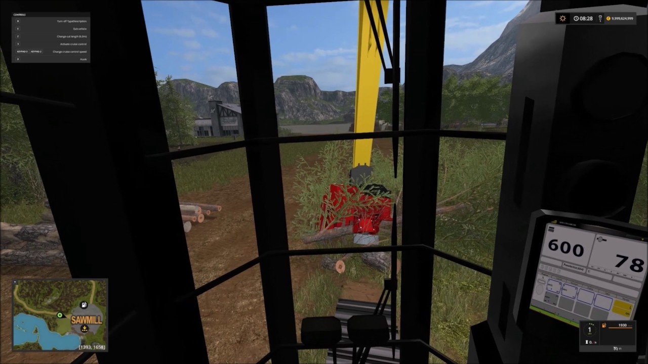 [FS17] Catterpillar Harvester Simulator (FDR Logging Mods) - YouTube