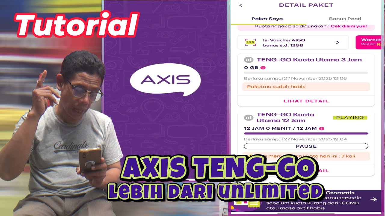 Tutorial BEBAS INTERNETAN Pakai AXIS Kuota TENG-GO Lebih Dari UNLIMITED ...