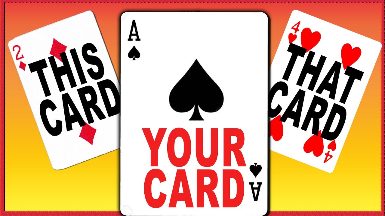 Pick A Card - This and That | Learn a Close up Card Trick | Easy Magic ...