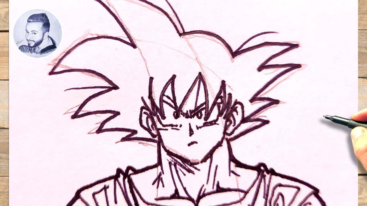 Comment dessiner sangoku facilement - YouTube