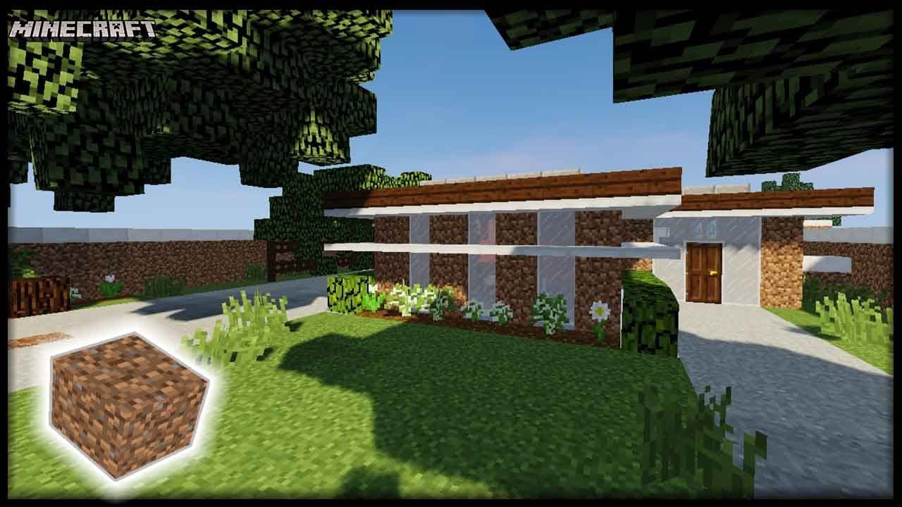 Minecraft - Dirt Block House Tutorial! - YouTube