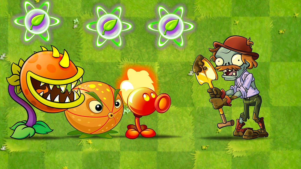 Plants vs Zombies 2 MOD Every Plants Power UP VS Excavator Zombie in ...