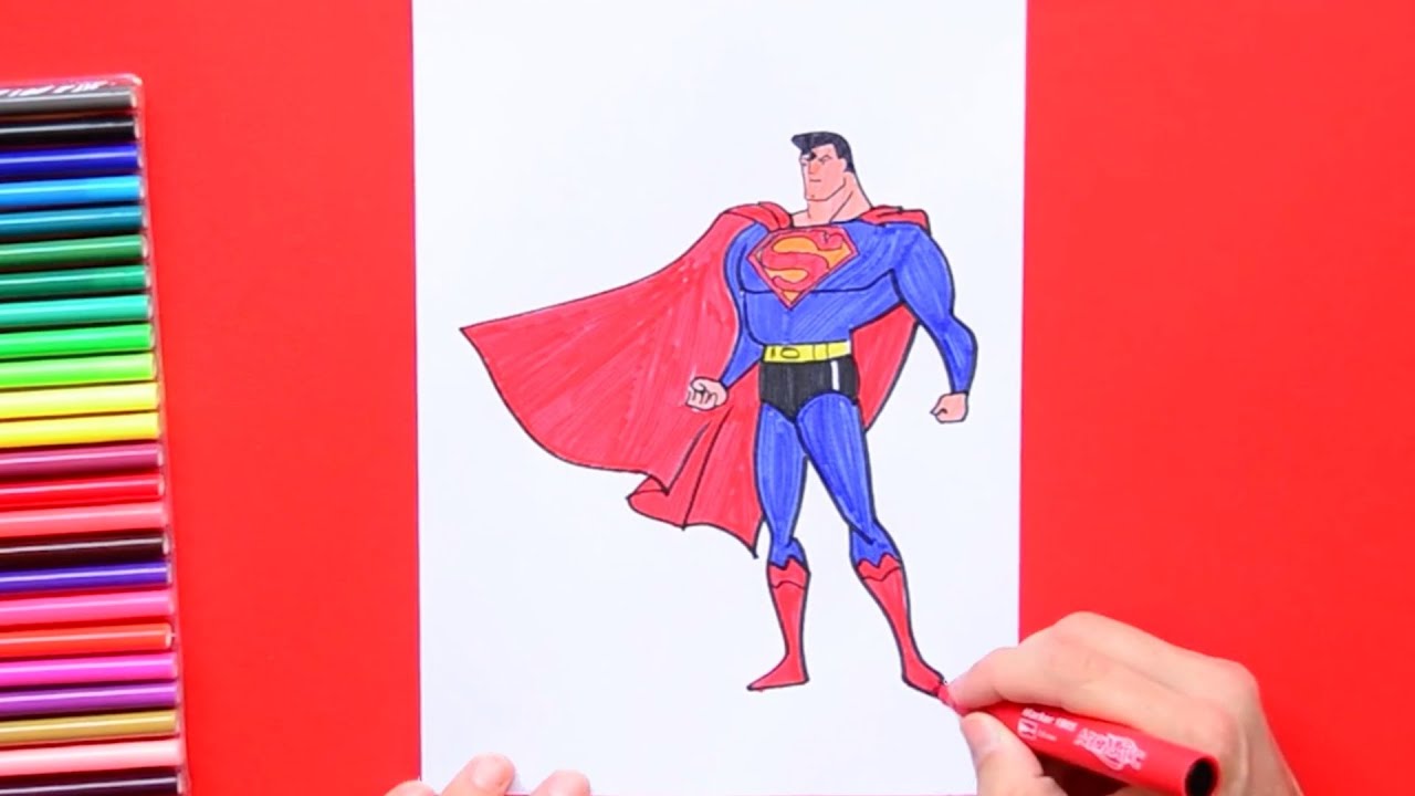 How to draw Superman - YouTube