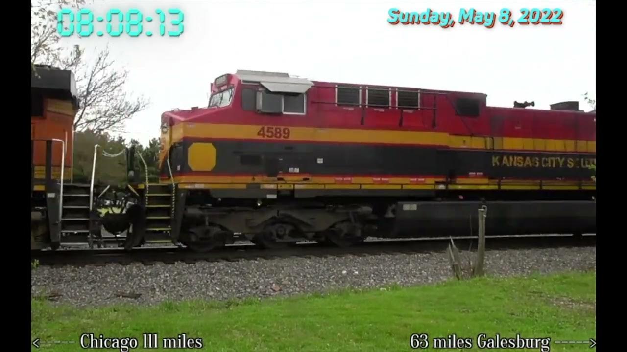 5/8/22 Wyanet, IL Trains w/ Freaky K5HL, 3 CN Dash 9 leaders, P3, PH II - YouTube