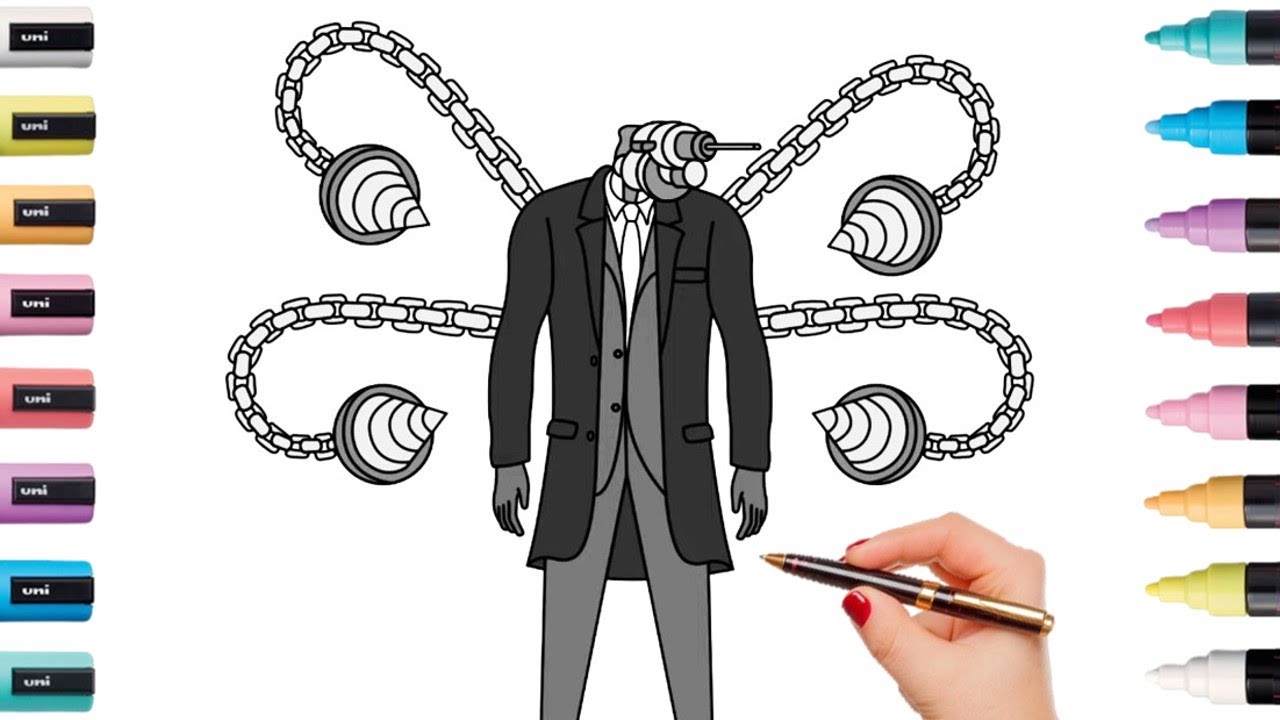 HOW TO DRAW LARGE DRILLMAN FROM SKIBIDI TOILET MULTIVERSE - YouTube