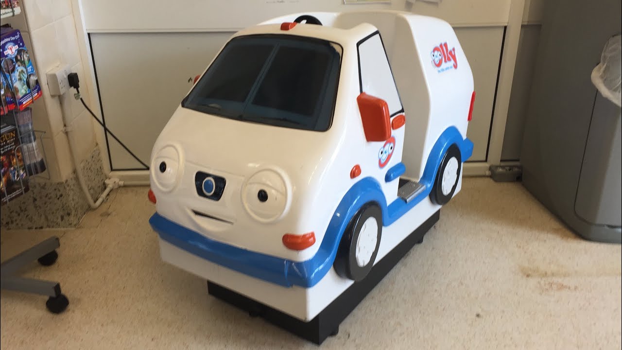 Northern Leisure Olly The Little White Van Kiddie Ride - YouTube