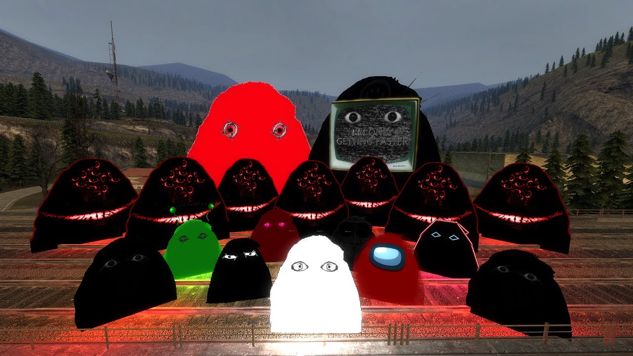 GIANT RED AND TV ANGRY MUNCI is After Me in GMod - Can I Escape the ...