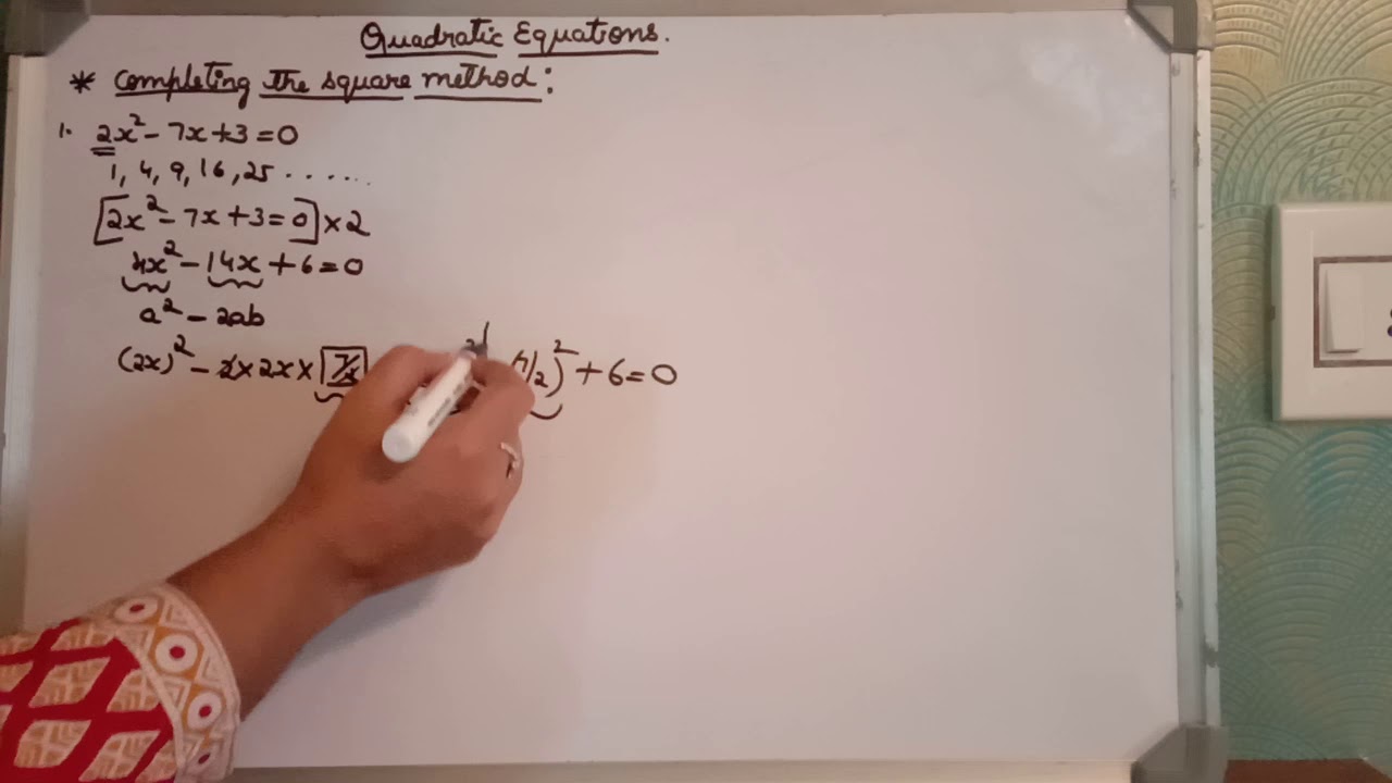 COMPLETING THE SQUARE METHOD QUADRATIC EQUATIONS CLASS 10 CBSE MATHS YouTube COMPLETING THE SQUARE METHOD QUADRATIC EQUATIONS CLASS 10 CBSE MATHS YouTube